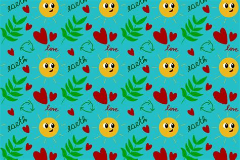 Earth Day Pattern Graphic By Printyourart · Creative Fabrica