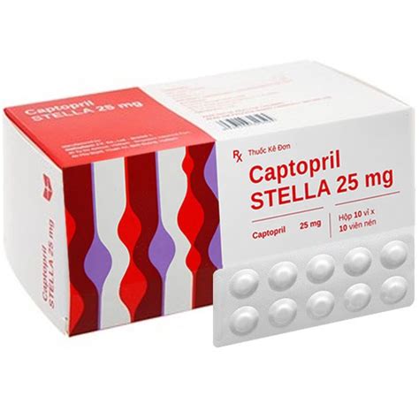 Thuốc Huyết Áp Captopril Stella 25mg Điều Trị Hiệu Quả Cho Người Cao Tuổi