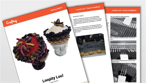 Loopity Lou Hats Machine Knitting Craftsy