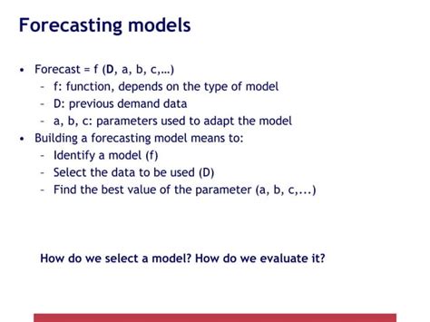 Quantitative Forecasting Techniques In Scm Ppt