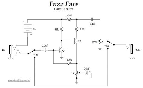 Fuzz Face Effects Circuit Diagram Electronic Schematic Diagram