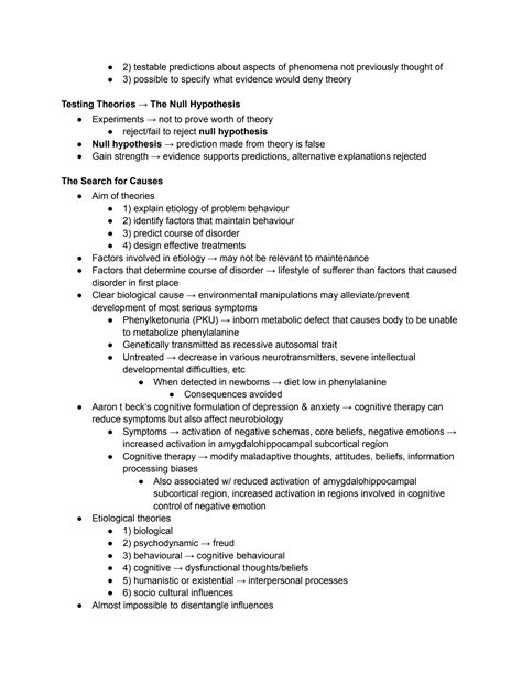 Solution Abnormal Psychology Theoretical Perspectives On Abnormal Behaviour Terms Definitions