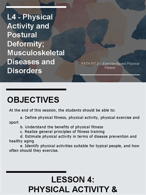 L4 Physical Activity And Postural Deformity Pptx 2 Pdf