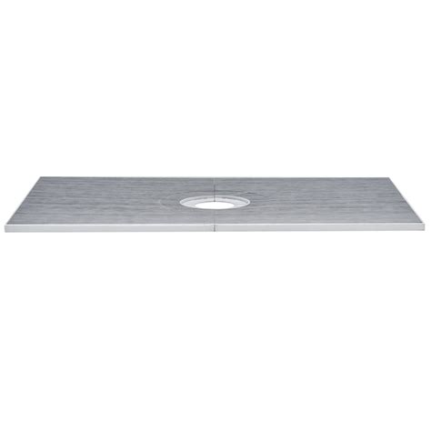 Vevor Shower Curb Kit 60inx38in Shower Pan Kit With 63in Central Drain