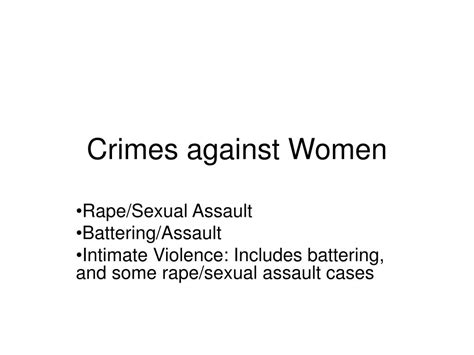 Ppt Crimes Against Women Powerpoint Presentation Free Download Id