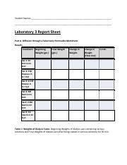 Study Of Diffusion Through Selectively Permeable Membrane Course Hero