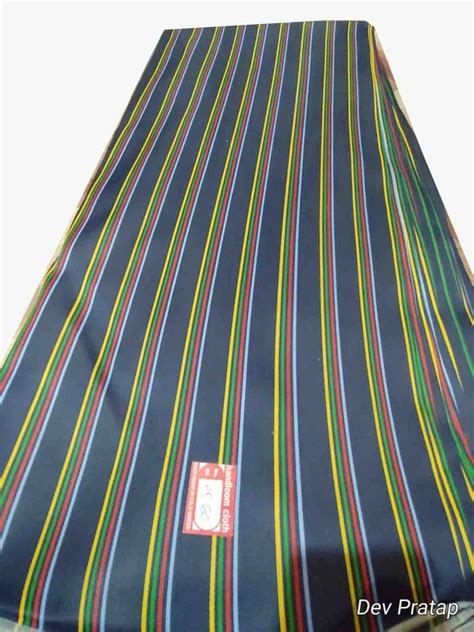 Check Stripes 200 GSM Polyester Stripe Fabric At Rs 180 Meter In
