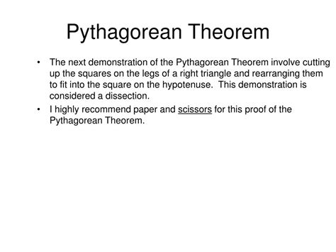 PPT Pythagorean Theorem PowerPoint Presentation Free Download ID 292084