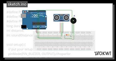 Sensor With Buzzer Wokwi Esp32 Stm32 Arduino Simulator