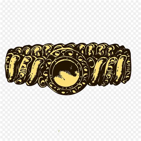 欧美质感黄色金属质感手链PNG图片素材下载 图片编号ymrnongj 免抠素材网