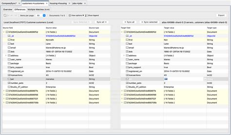 How To Compare Mongodb Collections Studio T