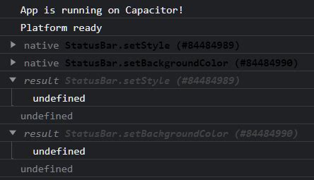 Capacitor Status Bar Sometimes Work Sometimes Not Issue Ionic Team Capacitor Plugins