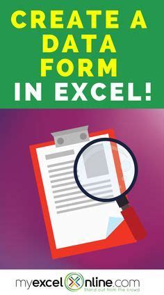 Create Form In Excel For Data Entry MyExcelOnline Microsoft Excel