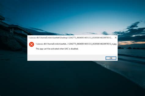 This App Can T Be Activated When UAC Is Disabled How To Fix