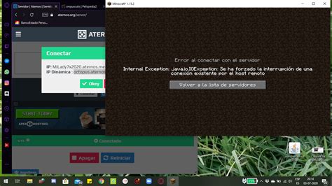 Error Al Conectar Con El Servidor Minecraft Aternos Solvetic