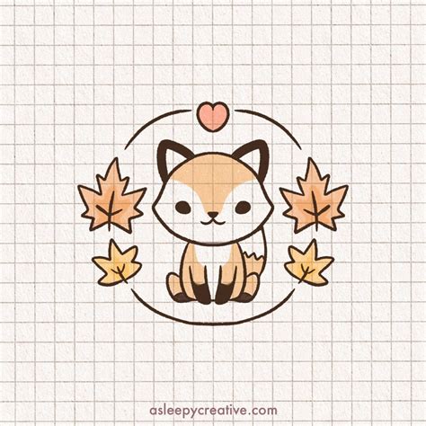 40 Cute And Easy Fall Drawing Ideas A Sleepy Creative