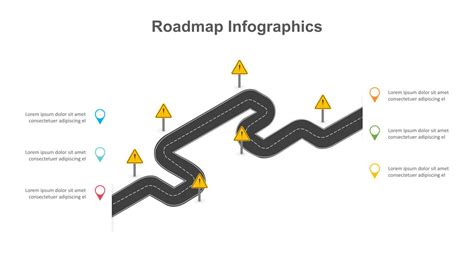 Curved Roadmap PowerPoint Template SlideKit