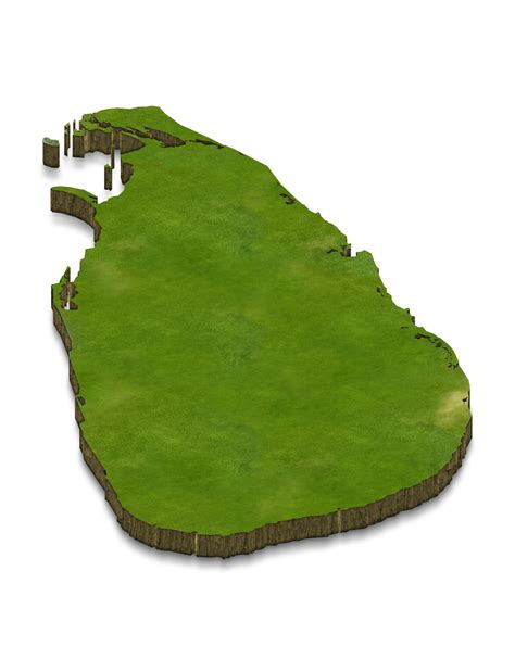 3d Map Illustration Of Sri Lanka 12375206 Png