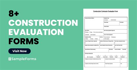 Free 8 Sample Construction Evaluation Forms In Pdf Ms Word