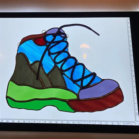 Stained Glass Hiker Etsy
