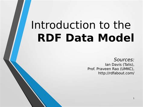 Pdf Introduction To Rdf Data Model