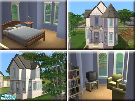 The Sims Resource Blue Storybook Starter House