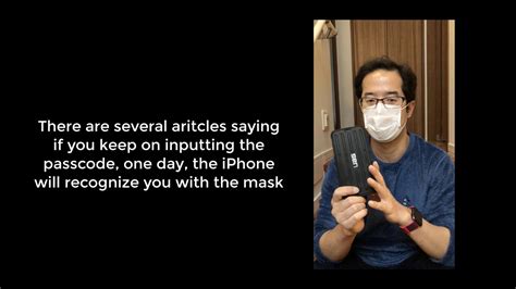 Experiment Using Faceid To Unlock The Iphone While Wearing A Mask