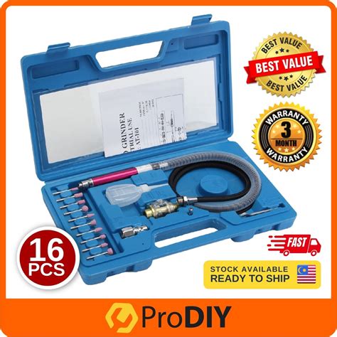 prodiy 16pcs 3mm air micro die grinder kit polishing grinding sanding