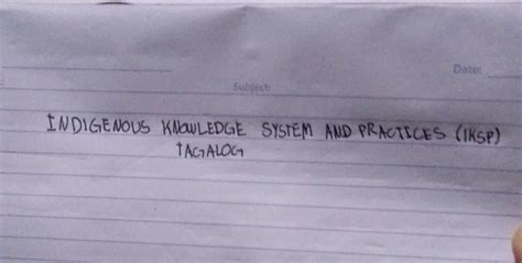 INDIGENOUS KNOWLEDGE SYSTEM AND PRACTICES StudyX