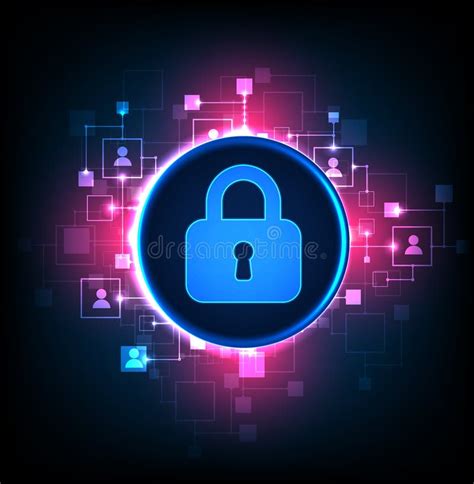 Digital Protection And Security Stock Vector Illustration Of Protection Cyber 59705849