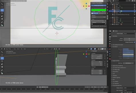 Depth Of Field In Eevee Not Focusing On Selected Object Works Fine In