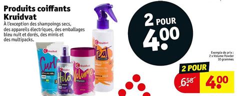 Promo Produits Coiffants Kruidvat Chez Kruidvat Icatalogue Fr