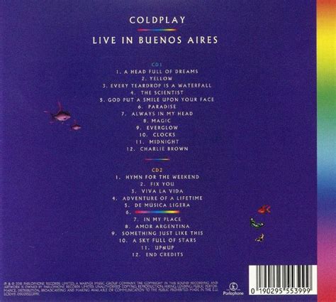 Coldplay Live In Buenos Aires купить на аудио компакт диске