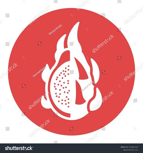 Dragon Fruit Pitaya Pitahaya Tropical Fruit Stock Vector Royalty Free