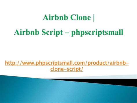 PPT Airbnb Clone Airbnb Script Phpscriptsmall PowerPoint