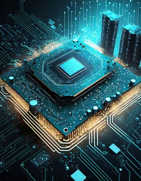 premium photo circuit board technology background central computer processors cpu concept