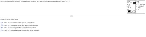 Solved Use The Calculator Displays To The Right To Make A Chegg