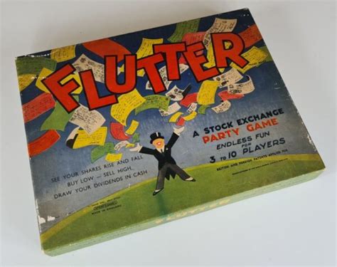 Flutter Board Game By Spears Vintage Toys And Games