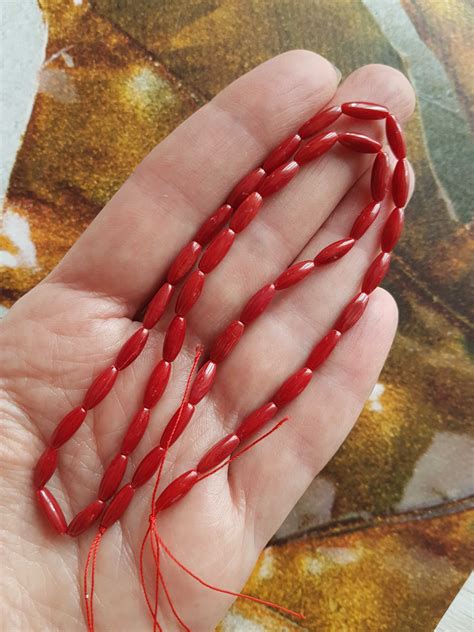 Низка корал натуральный намистина рис для рукоділля намисто 350 грн Витвори майстрів