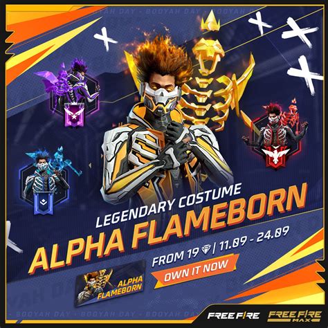 🤩 Legendary Costume Alpha Flameborn Garena Free Fire