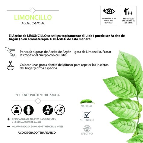 Aceite Esencial De Limoncillo Bio Marie D Argan