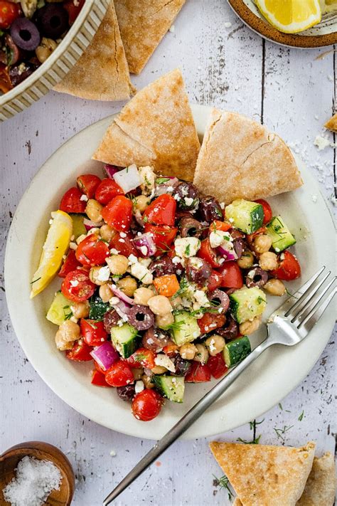 Greek Chickpea Salad Two Peas And Their Pod