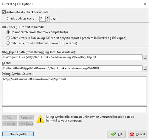 Using Microsoft DbgHelp DLL EurekaLog Documentation