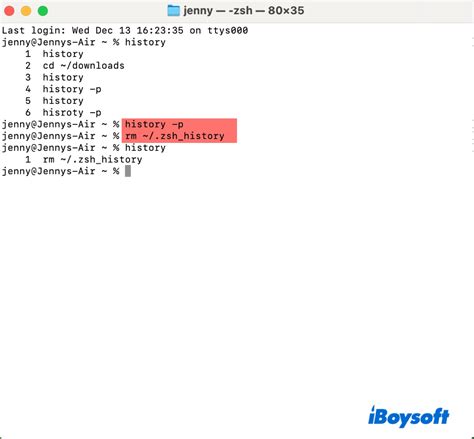 How To Check And Clear Terminal History On Mac Zshbash
