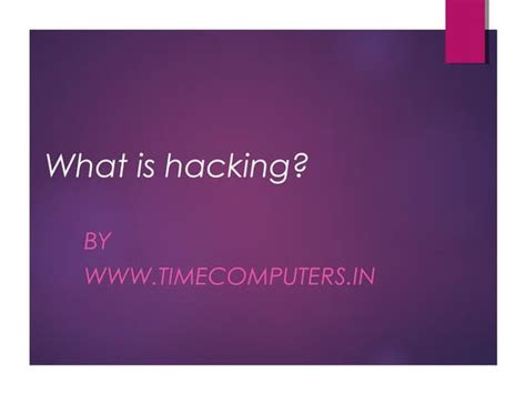 Ict Form 4 Hacking
