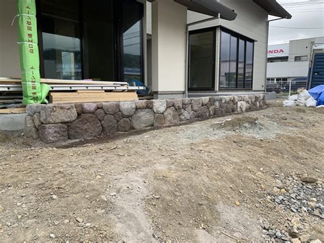 石のしごと別府石国東石の野面積み 造園工事は大分市のとうない造景