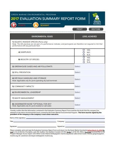 18 Evaluation Summary Report Examples To Download
