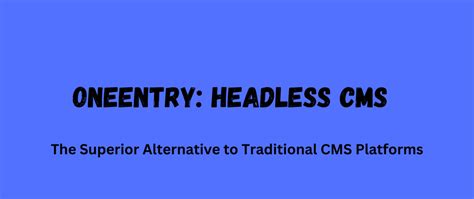 Everything About Oneentry A Headless Cms Dev Community