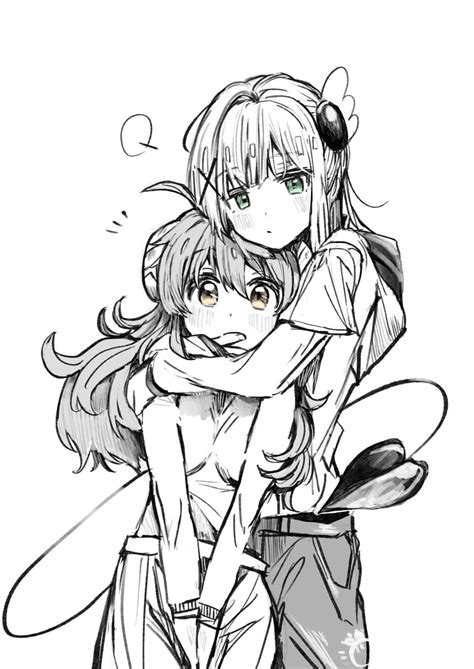 Yoshida Yuuko And Chiyoda Momo Machikado Mazoku Drawn By Tamuhei