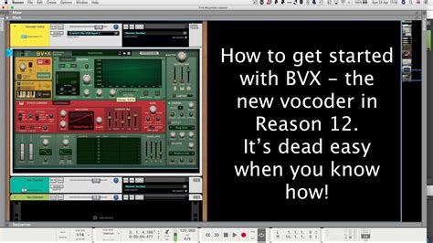 BVX Reason S New Vocoder How To Get Started YouTube